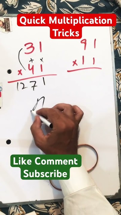 Quick Multiplication Tricks | Todays Math Solution | math Hacked #youtubeshorts - YouTube