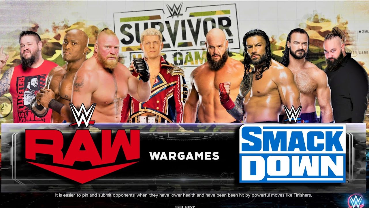 WWE 2K23 WarGames: Team RAW vs. Team SMACKDOWN | Ultra Realistic ...