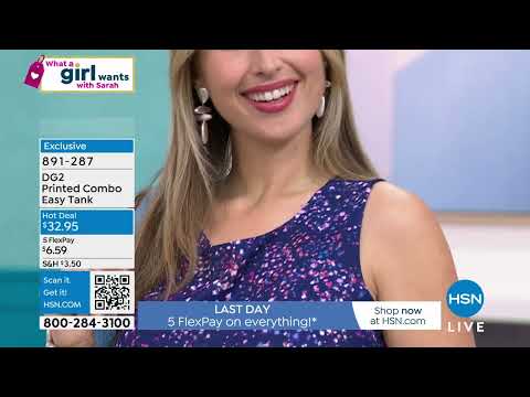 DG2 by Diane Gilman Printed Combo Easy Tank - YouTube