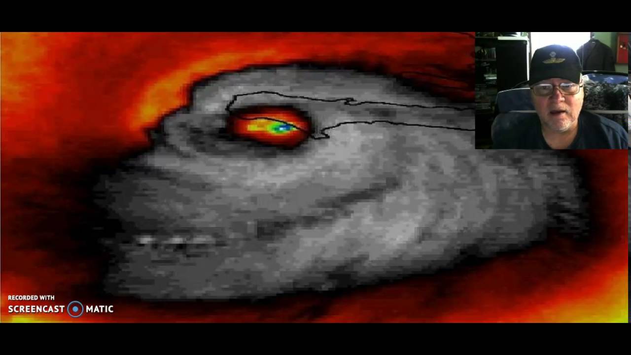 Creepy Demonic Skull Satellite Image As Hurricane Matthew Slams Haiti ...