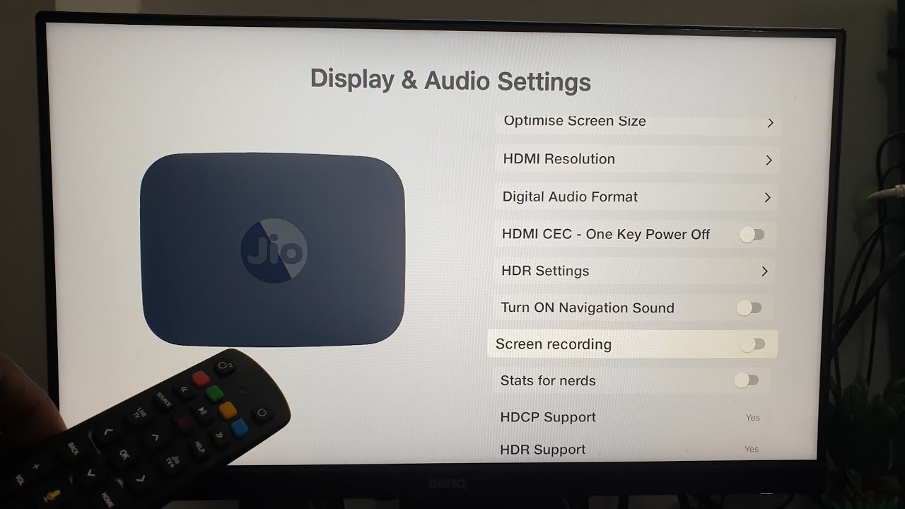 Jio Airfiber Set Up Box Me Screen Recording kaise kare | How To Screen ...