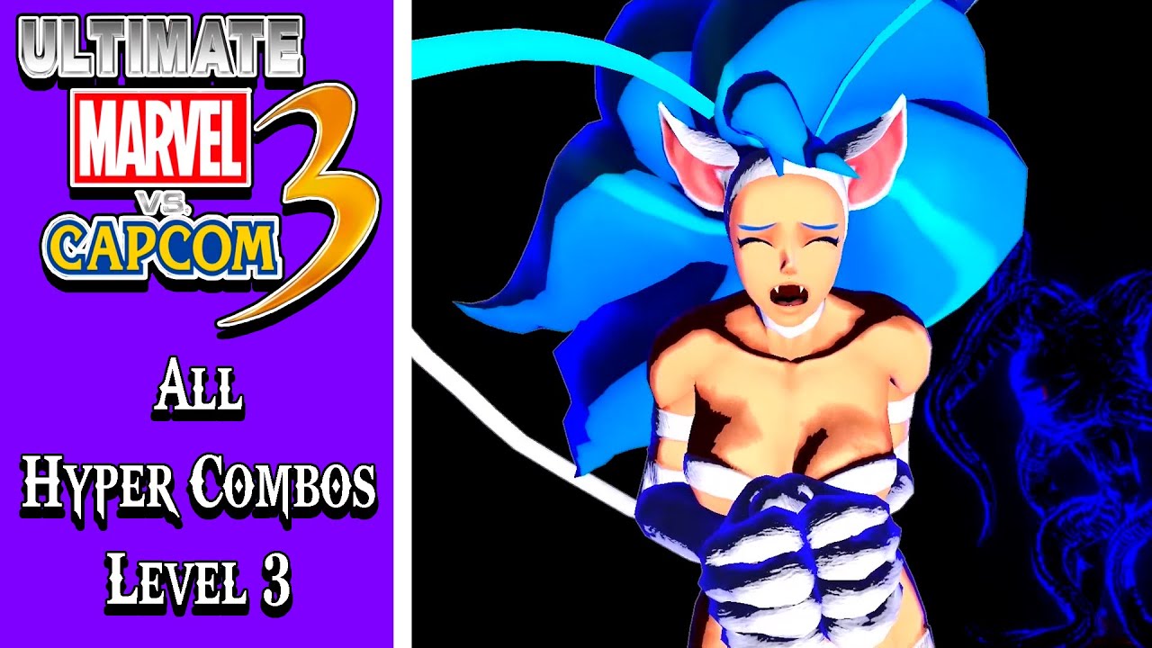 Ultimate Marvel vs Capcom 3 - All Hyper Combos Level 3 - YouTube