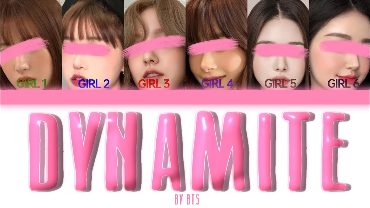 BTS 'Dynamite' Lyrics - 6 Members - YouTube