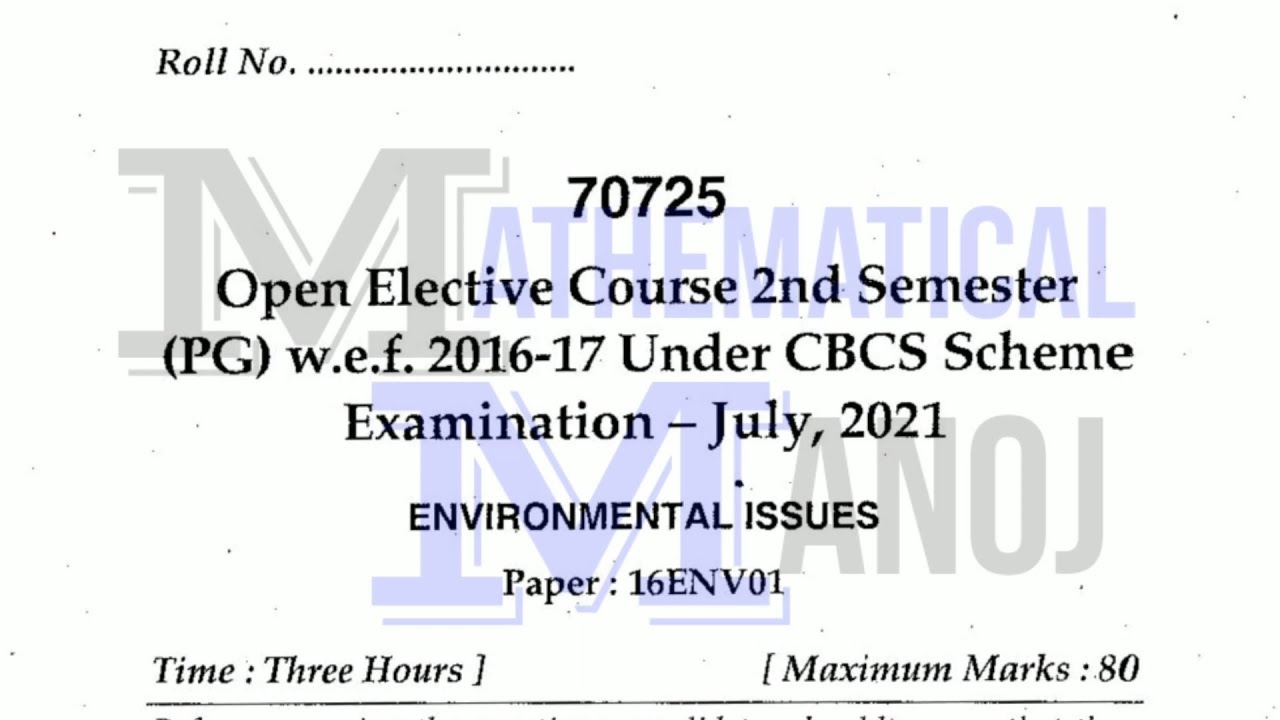 MDU 2nd Sem Open Elective Environmental Issues Previous Year Paper 2021 EVS Mathematical mdu-2nd-sem-open-elective-environmental-issues-previous-year-paper-2021-evs-mathematical