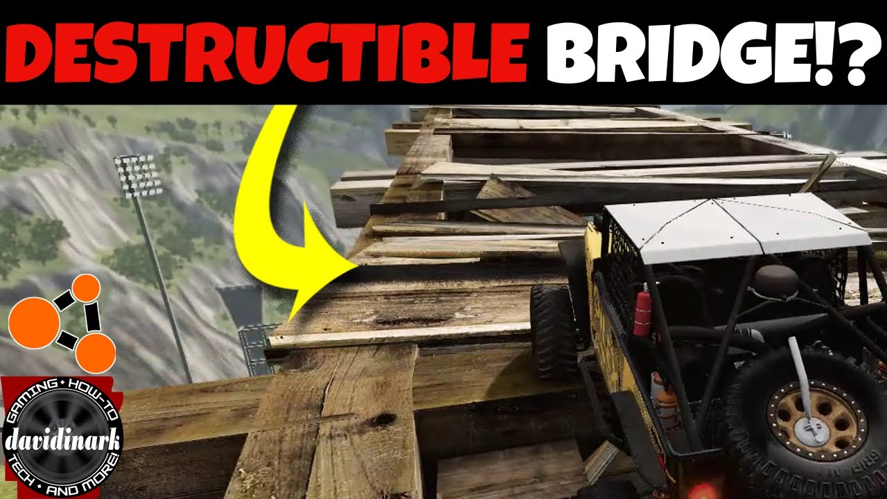 BeamNG Drive - DESTRUCTIBLE Wooden Bridge! BeamNG Drive mods - YouTube