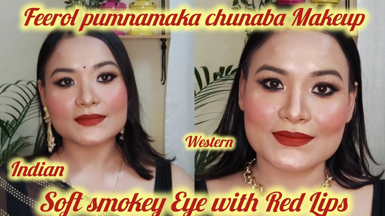 Dramatic Bold Makeup Tutorial In Manipuri2024/Easy Eyeshadow Tutorial ...