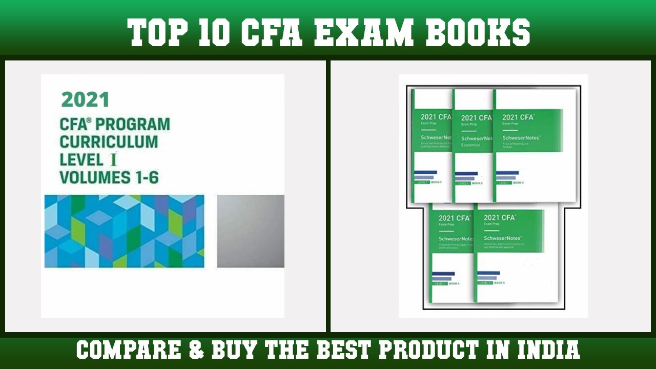 Top 10 CFA Exam Books to buy in India 2021 | Price & Review - YouTube
