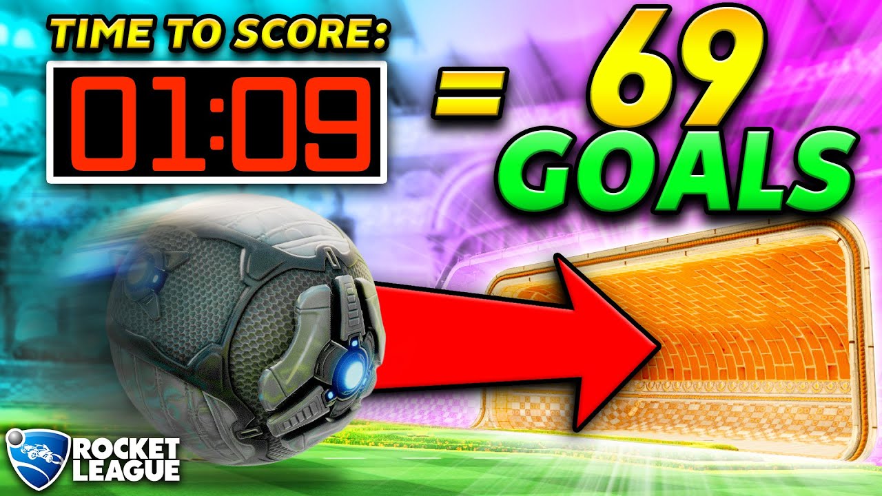 Rocket League, but the time taken to score = GOALS - YouTube