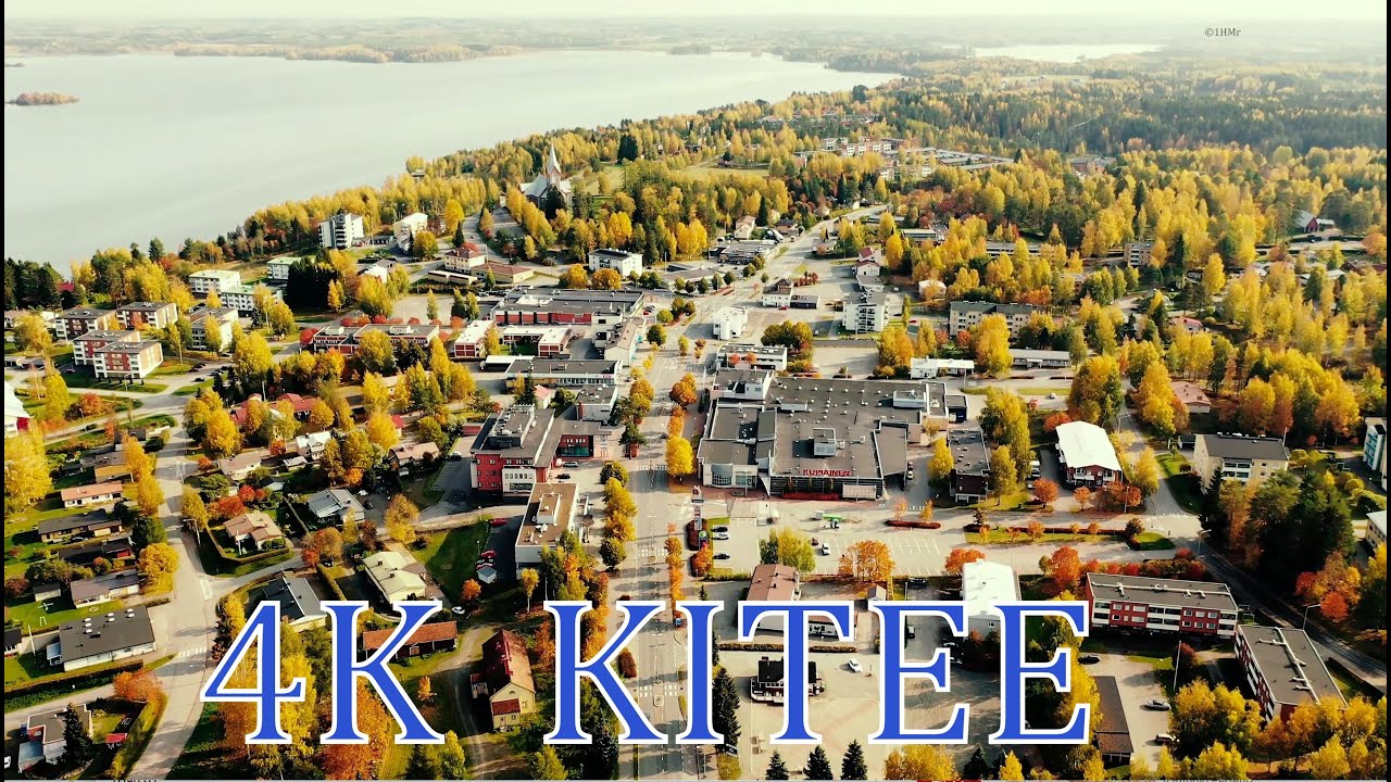 KITEE autumn colors 4K FINLAND from air - YouTube