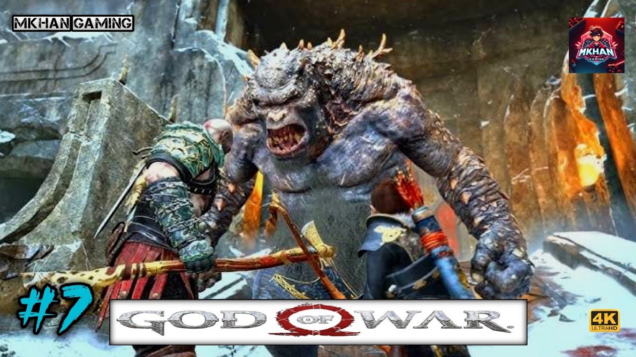 God Of War 4 | Pc Game 4K | Kratos Vs Mountain Monkey - YouTube