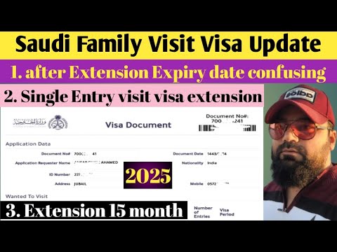 Multiple family visit visa Saudi Arabia 2025 | single entry visa ...