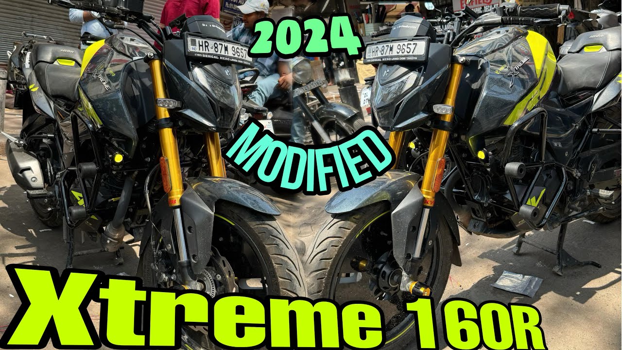 hero xtreme 160r 4v modified | hero xtreme 160r crash guard - YouTube