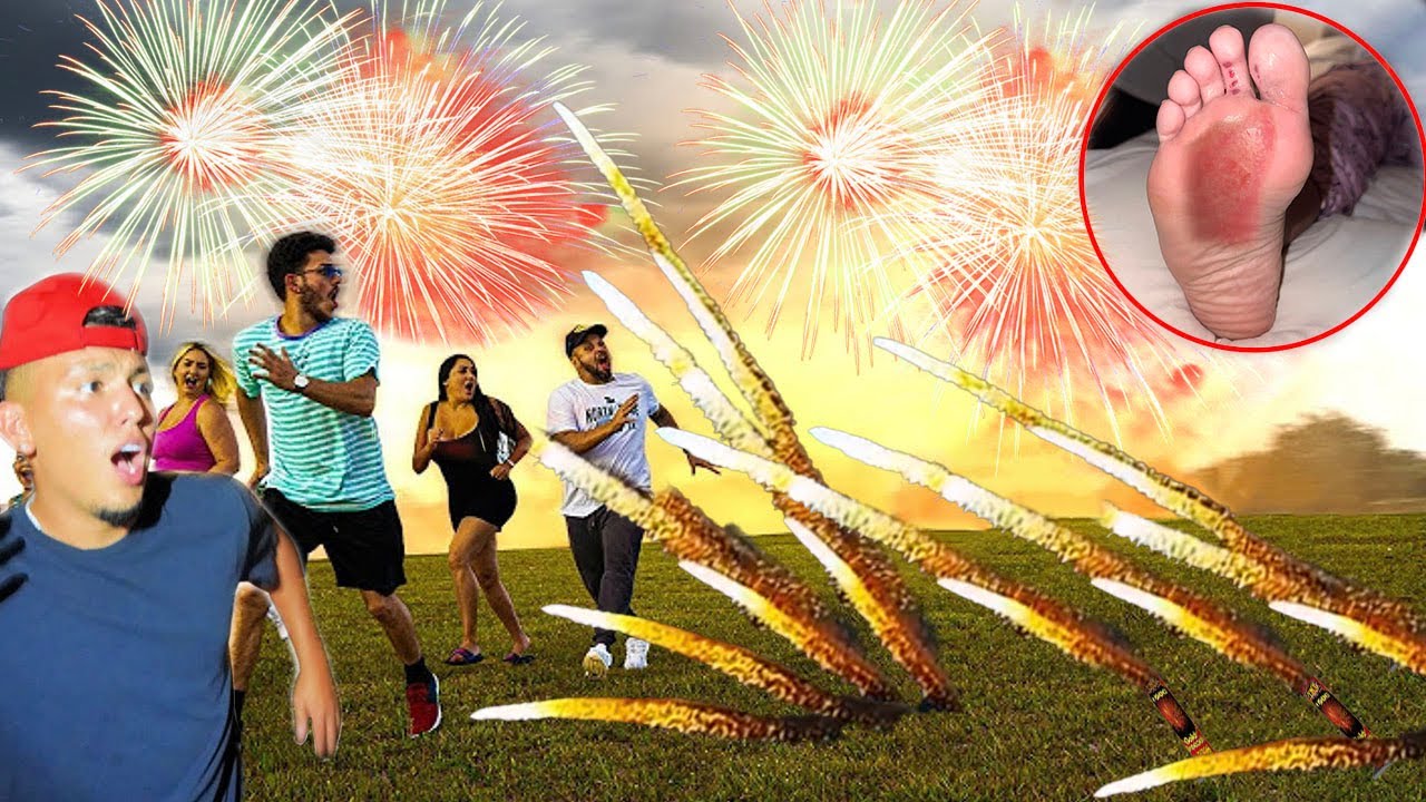 We Got HIT by a FIREWORK *LIVE FOOTAGE* - YouTube