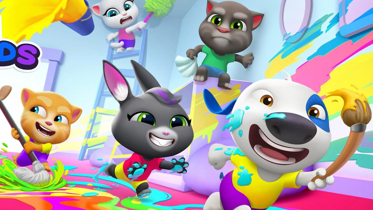 Talking Tom and Friends Minis | Talking Tom Shorts MARATHON | Talking ...