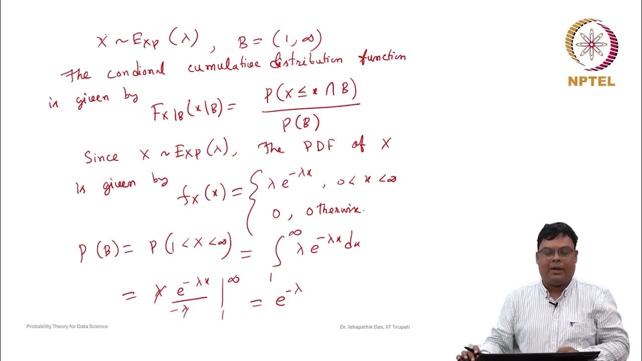 Examples of Conditional Distribution Function and Bivariate Random Variable #swayamprabha # ...