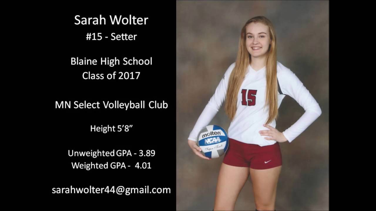 Sarah Wolter Volleyball - NL Qualifier - 2017 Recruit Video - YouTube
