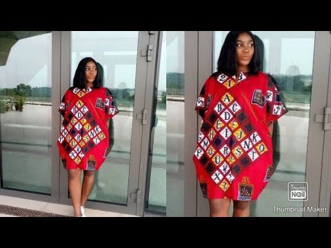 HOW TO SEW AN ANKARA SIMPLE GOWN - YouTube