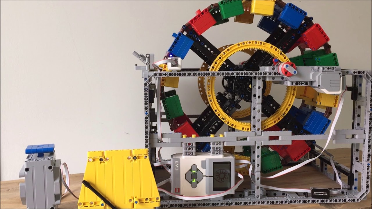 Lego Mindstorms EV3 - Improved motorized Wheel of Fortune - YouTube