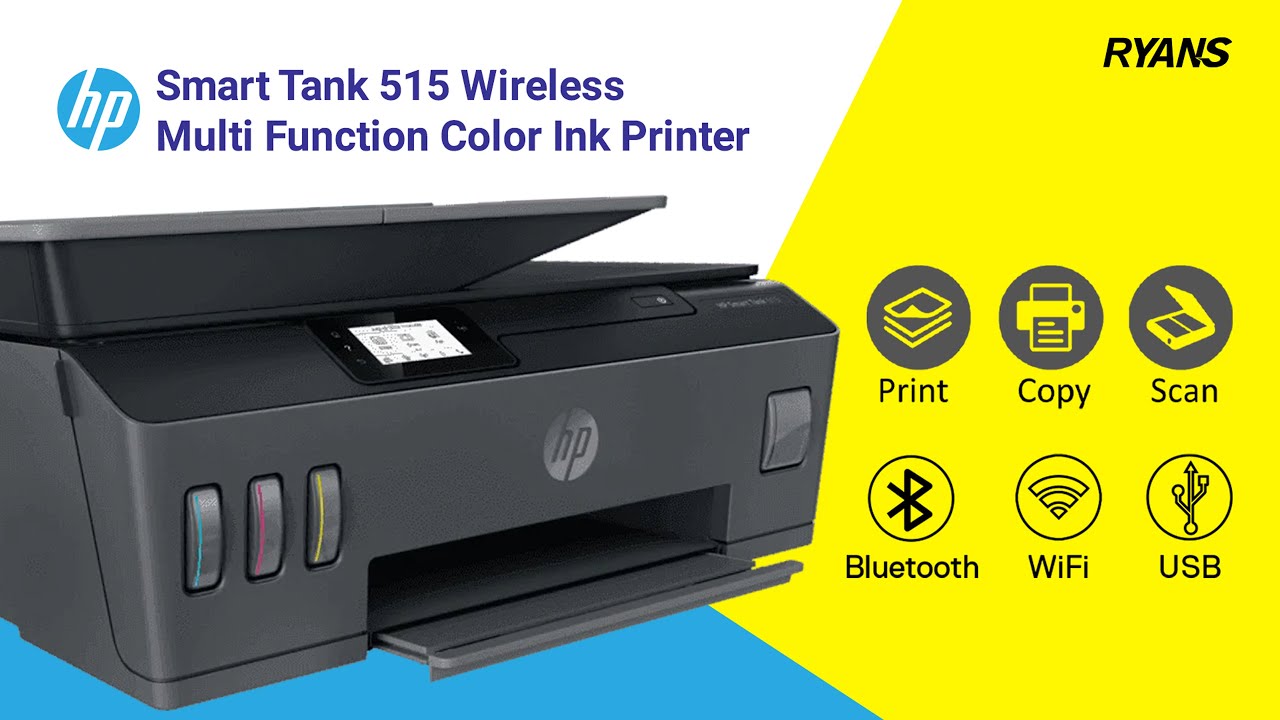 HP Smart Tank 515 Wireless I Ryans Computers - YouTube