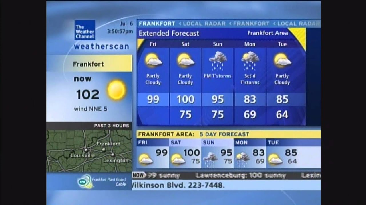 Weatherscan - 100+° Temperatures - 3:49 PM 7/6/2012 - YouTube