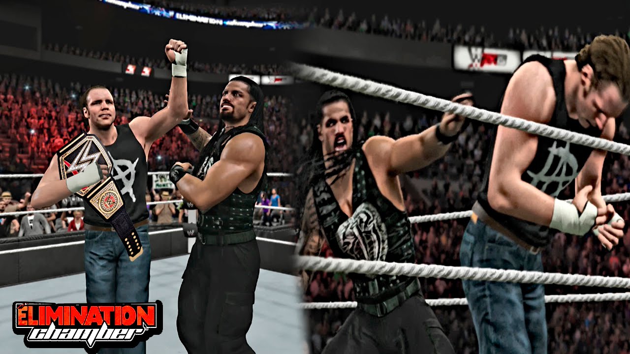 WWE Elimination Chamber 2015 - Dean Ambrose Wins WWE Title & Reigns ...