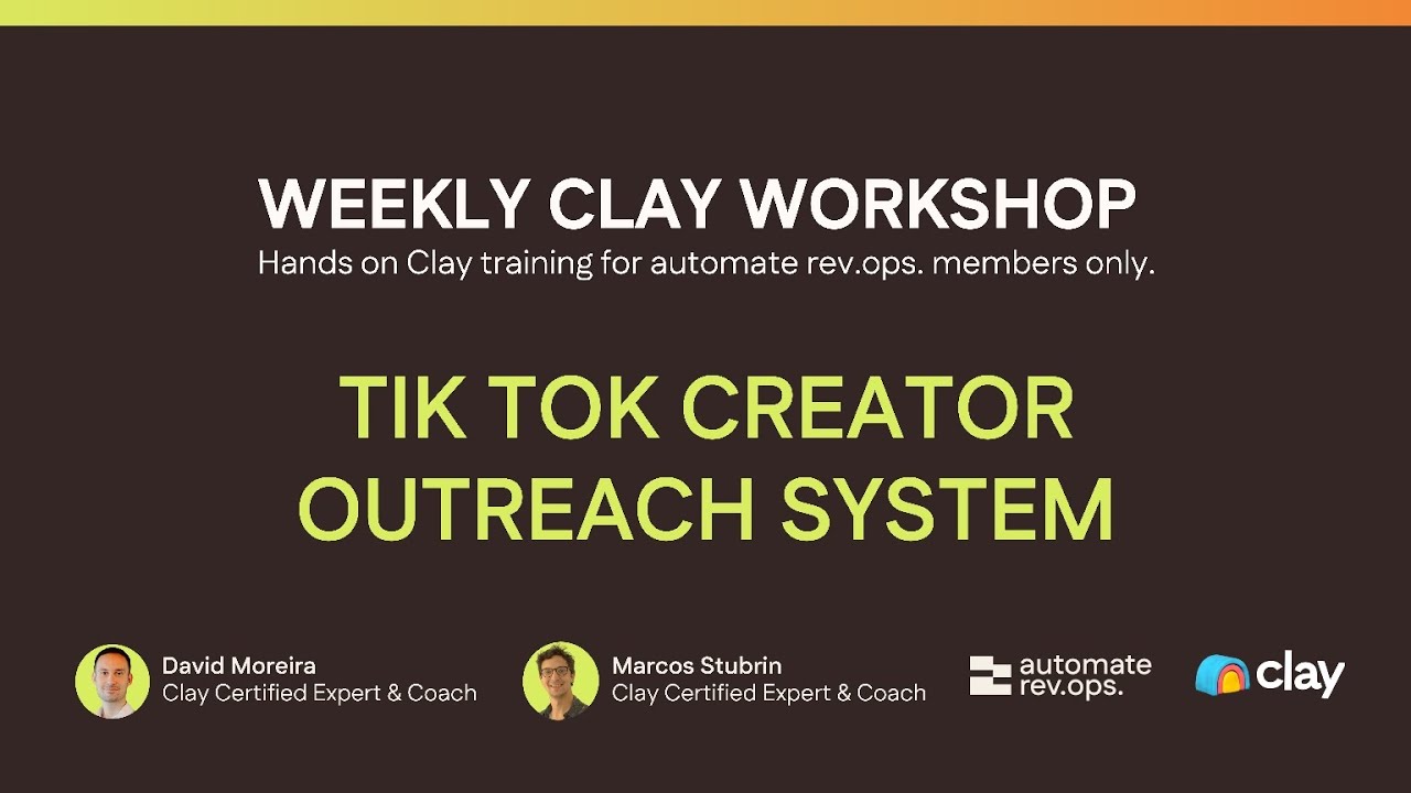 How to Find TikTok Influencers and Automate Campaigns with Clay - YouTube