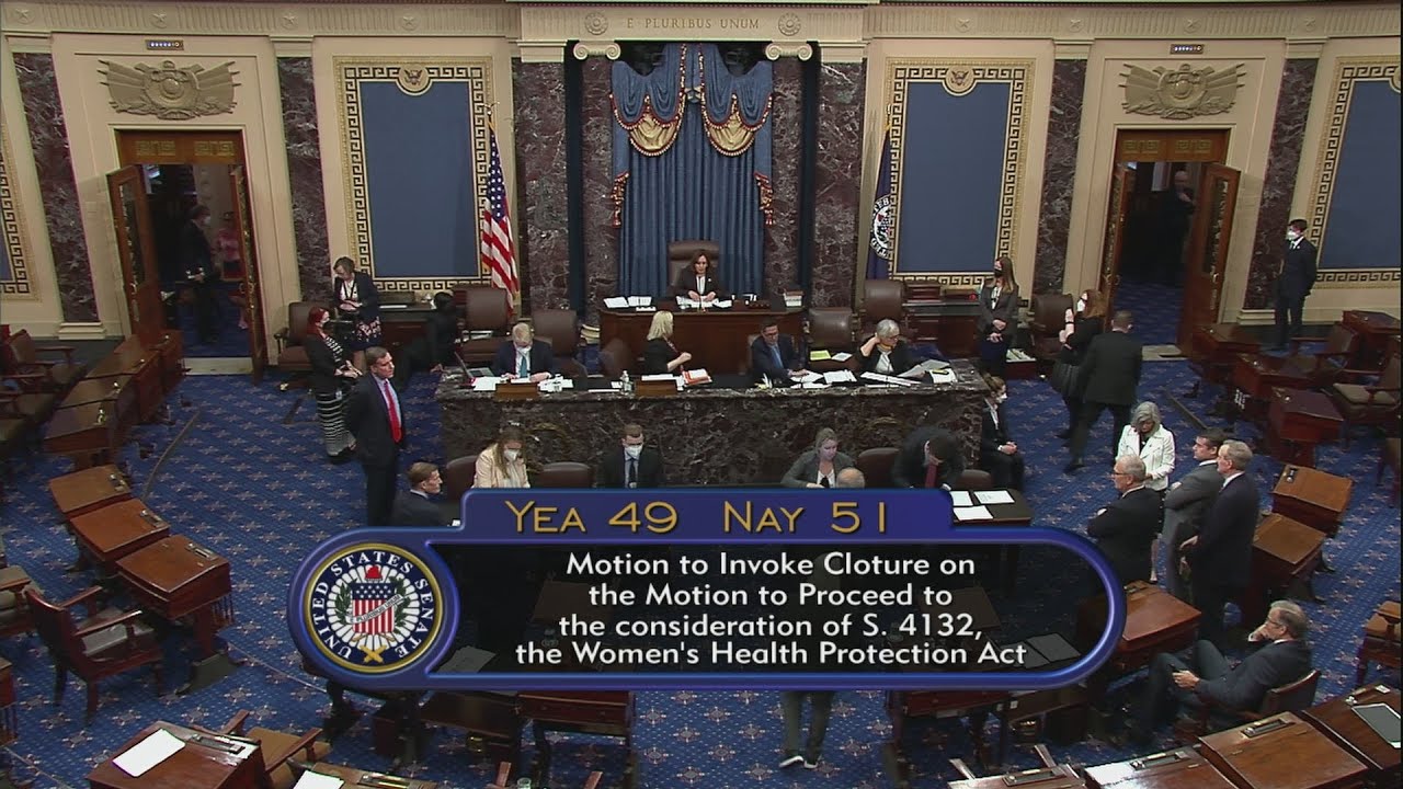 U.S. Senate BLOCKS Abortion Rights Bill, 49-51. - YouTube