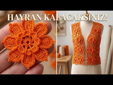 Yurt Dışında Viral Olan O Motif! Yazlık Yelek & Hırka Yapımı #crochet 