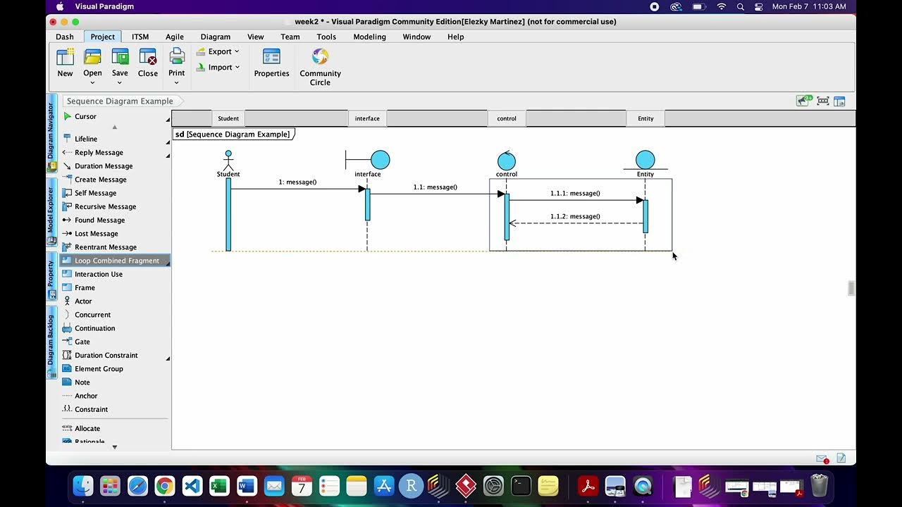 Visual Paradigm Sequence Diagram - YouTube