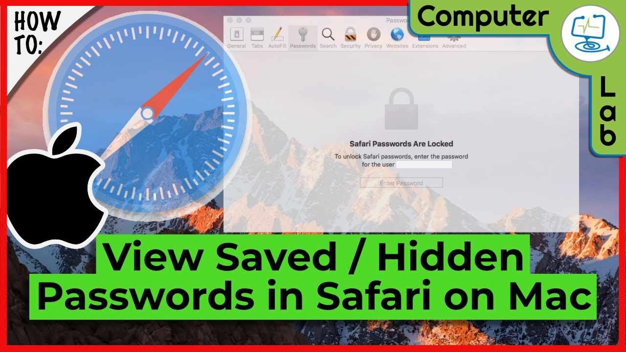 How to view blanked out Passwords in Safari on your Mac. - YouTube