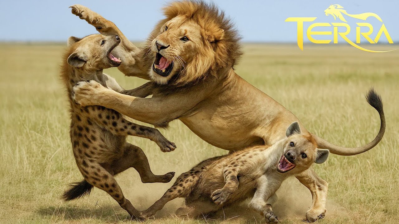 Hiena Vs León | Feroz Lucha por Dominar la Naturaleza Salvaje # ...