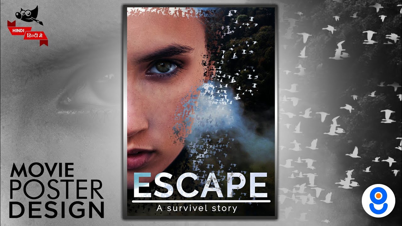 Movie poster design GIMP in hindi tutorial - YouTube