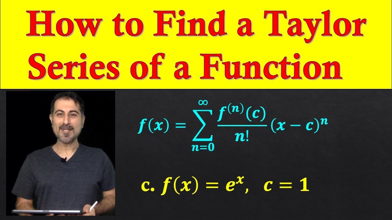 How to Find a Taylor Series of a Function - Part 3 - YouTube