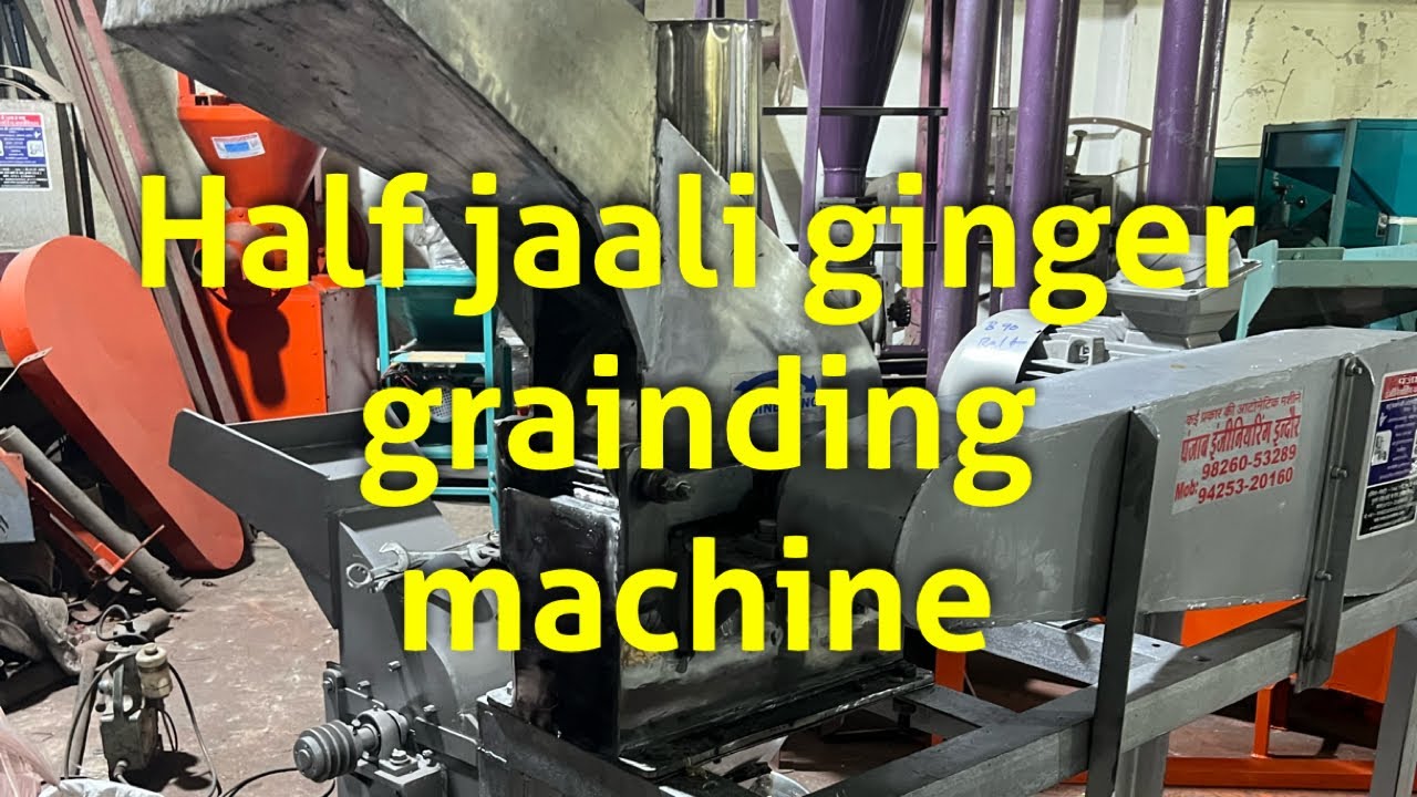 Half jaali ginger grainding machine.contact no +91 88716 86000 - YouTube