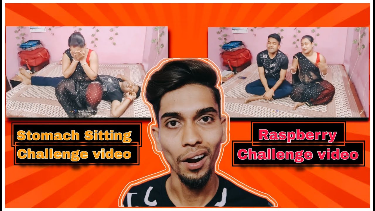দাদা বৌদির নোংরা খেলা | Stomach Sitting আর Raspberry Challenge | Pinki ...