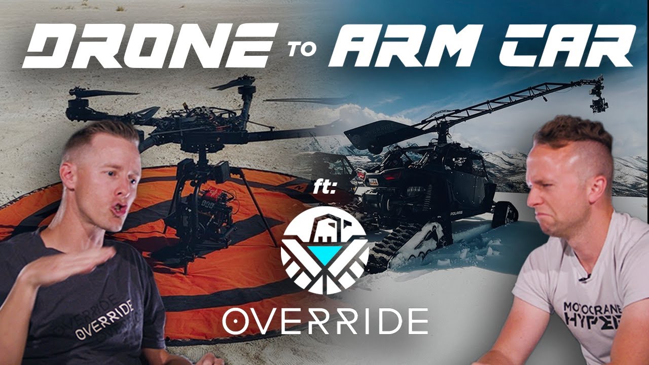 Drone to Arm Car | Override Films - YouTube