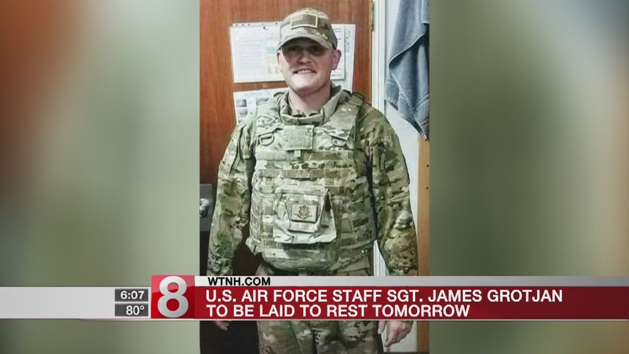 Air Force Staff Sgt. James Grotjan to be laid to rest - YouTube