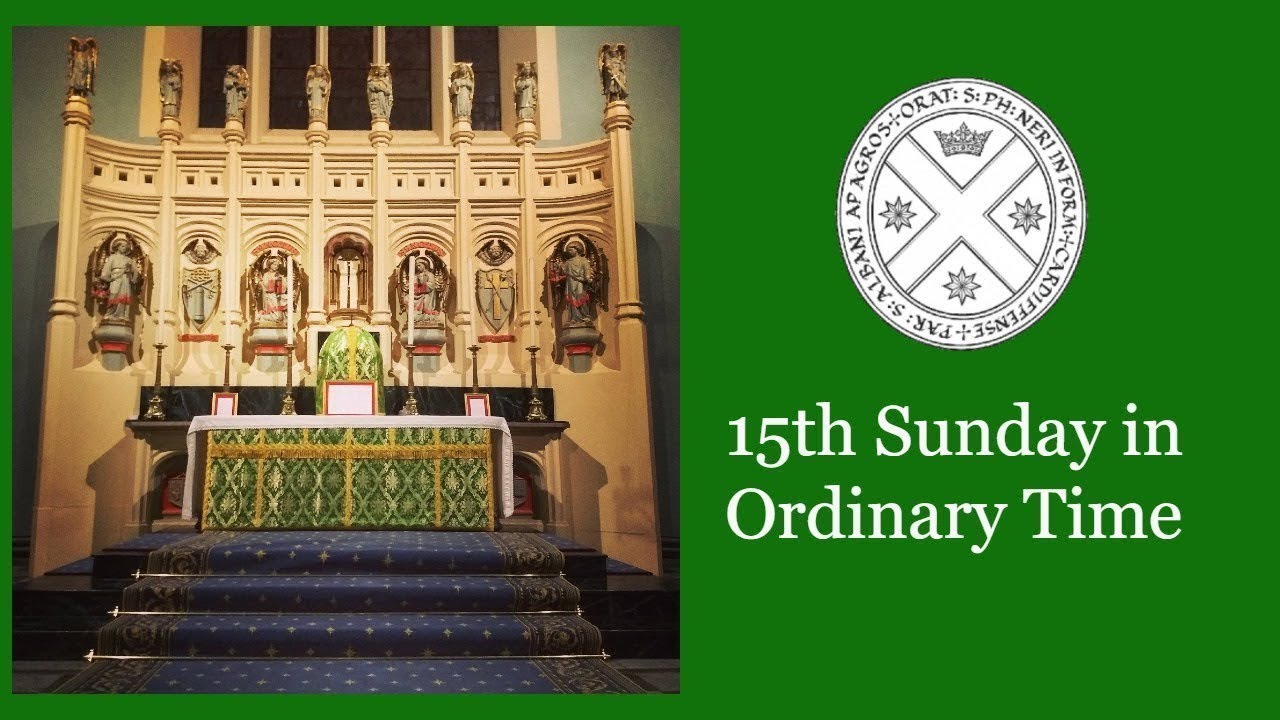 Holy Mass - 15th Sunday of Ordinary Time - YouTube