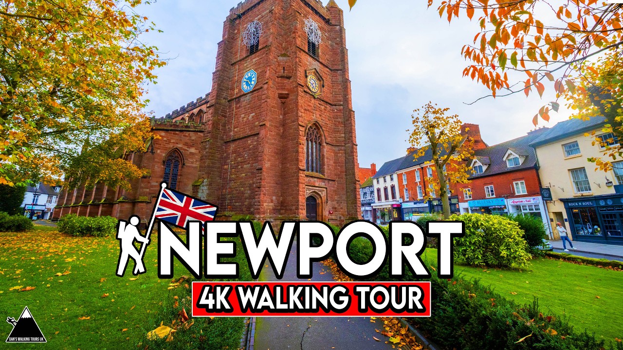NEWPORT | 4K Walking Tour of Beautiful Town in Shropshire, UK - YouTube