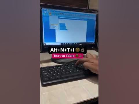 Convert Text into table| MS-Word|word Shortcut key| Computer Tricks - YouTube