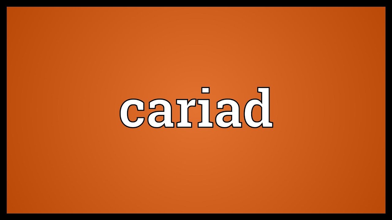 Cariad Meaning - YouTube