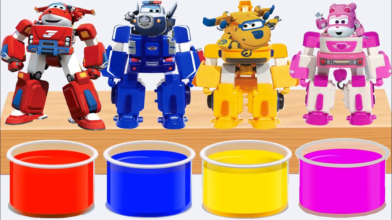 Colors shower Super Wings Season 2 with Jett, Paul, Dizzy, Donnie ...