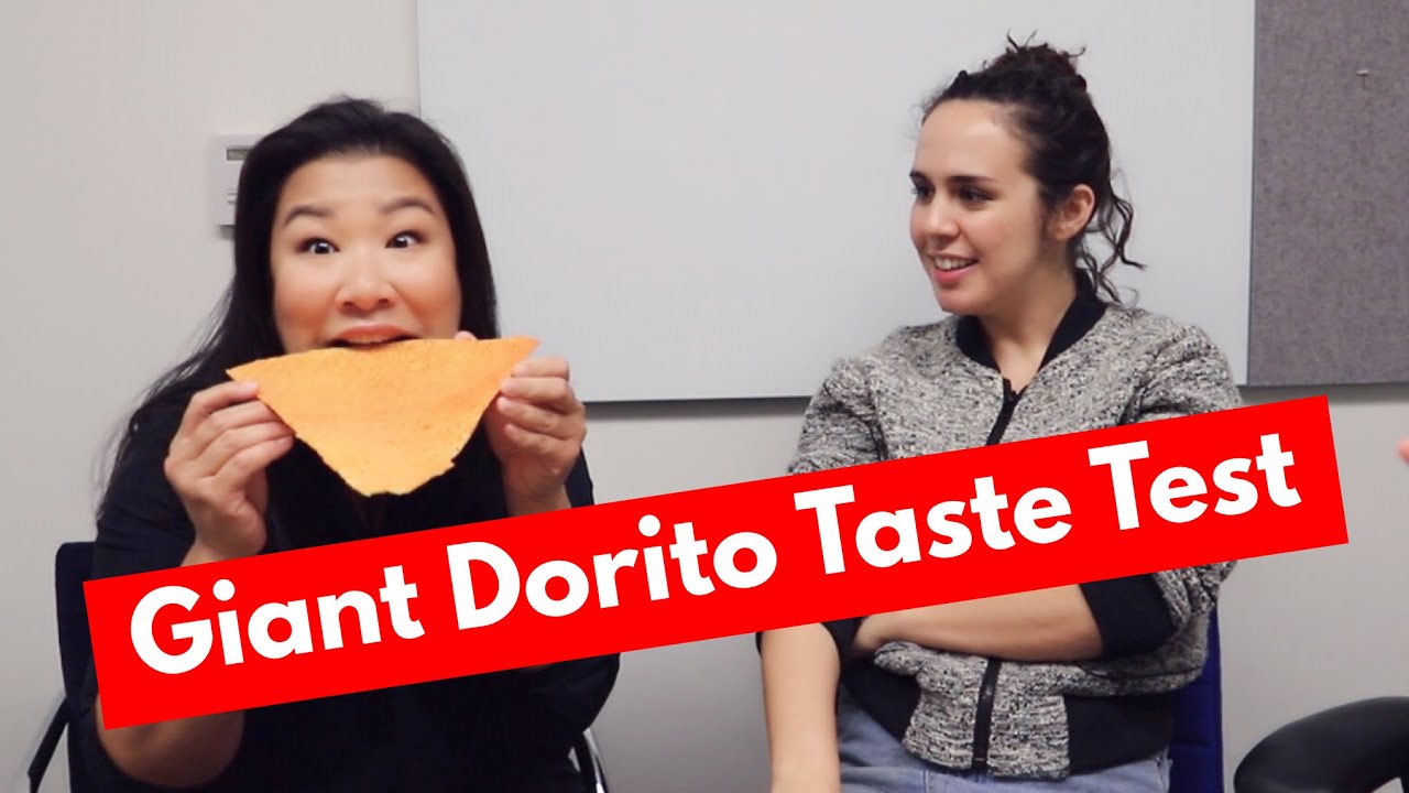 Giant Dorito Taste Test - YouTube