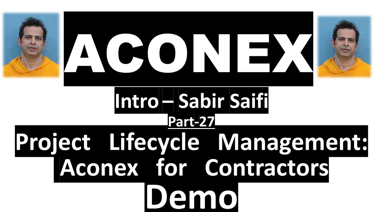 Aconex Demo for Project Management for Documentation I Sabir Saifi - YouTube