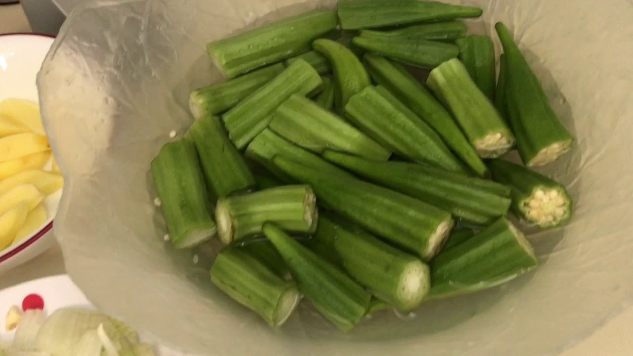 Today’s Recipe shrimp vuna. okra vaji and my garden. - YouTube