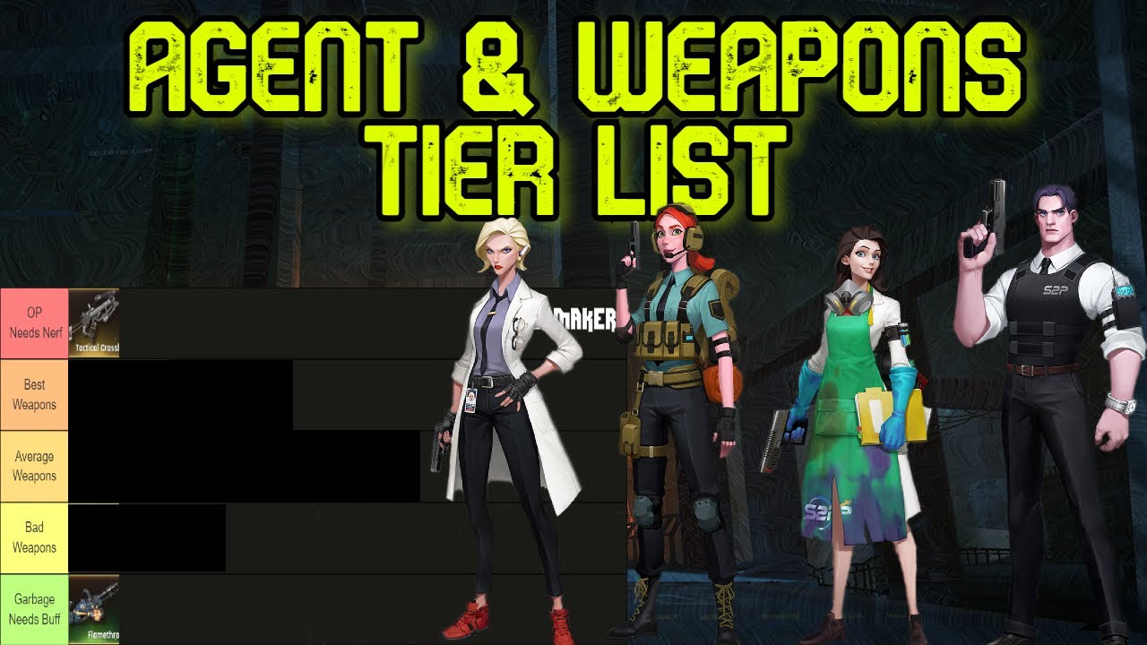 AGENT & WEAPONS TIER LIST | BLACKOUT PROTOCOL - YouTube
