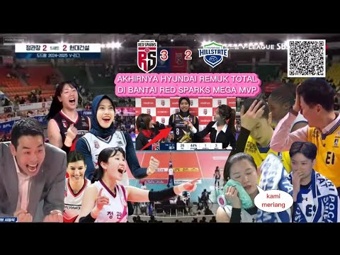 LUAR BIASA MEGA MVP & CETAK 26 PION RED SPARKS DEPAK IBK ALTOS DI PERINGKAT 3 V LEAGUE WOMAN 24 ...