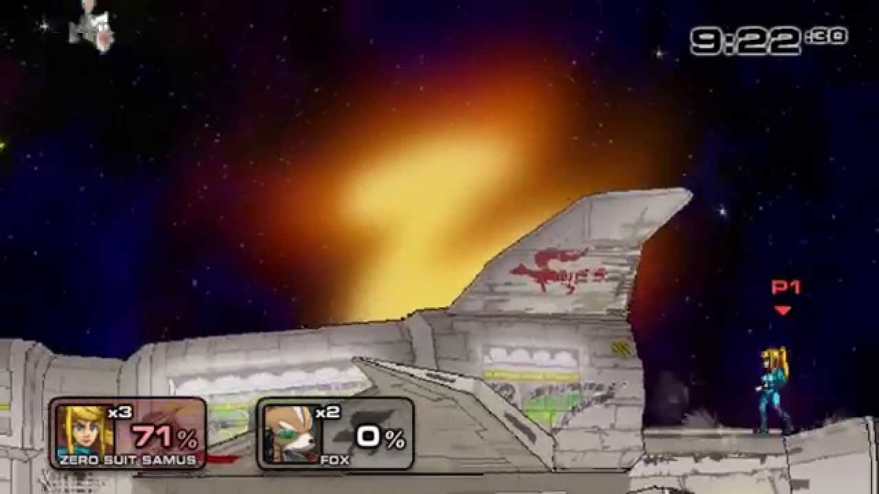 [SSF2 v0.9b] Zero Suit Samus vs Fox TURBO MODE - YouTube