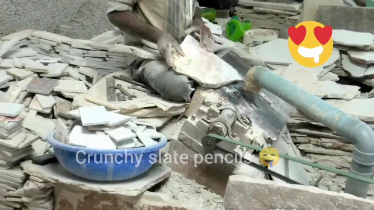 Slate pencils factory🤤 ||slate pencils factory part_1||slate pencils ...