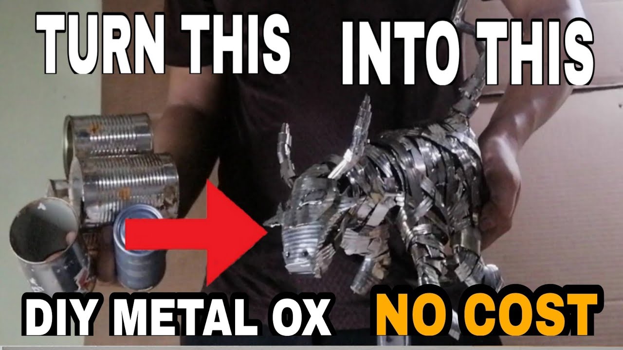 How to make Metal Ox using recycled materials | DIY ARTS | Year of the ...